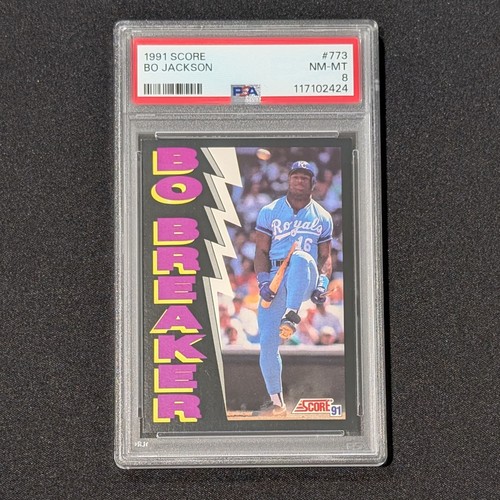 Bo Jackson 1991 Score #773 BO BREAKER ICONIC Graded PSA 8 NM-MT | eBay