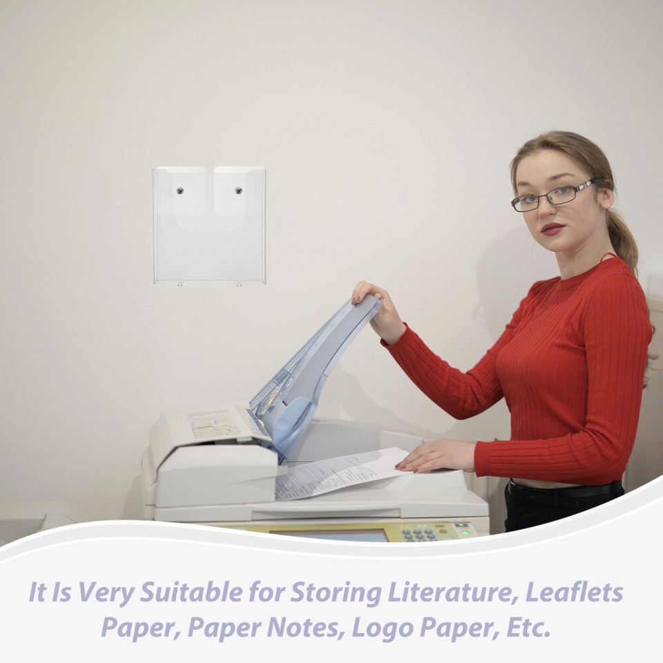 File Rack Wall Mount Document Organiser Office Work Hanging Folder ...