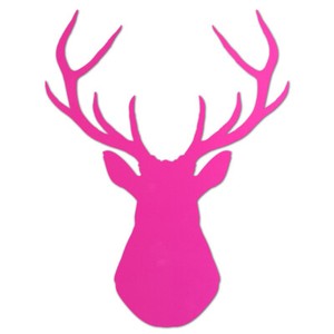 Acrylic Plastic Stag Head Laser Cut Craft Shape Decoration 13 Colours 3 ...