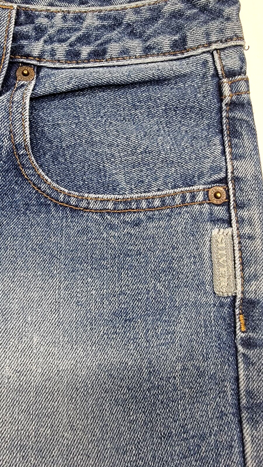 Vintage Silver Jeans Button Fly Blue Denim Faded Work Canada Jeans Men ...