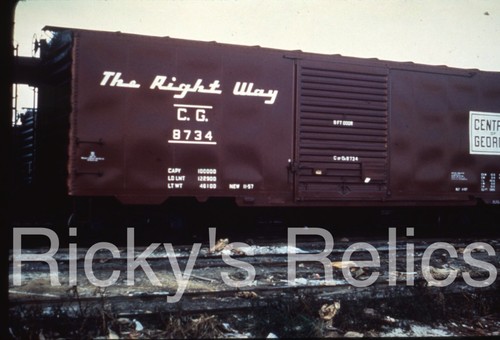 Duplicate Slide CofG #8734 Boxcar Central of Georgia Tampa FL August ...