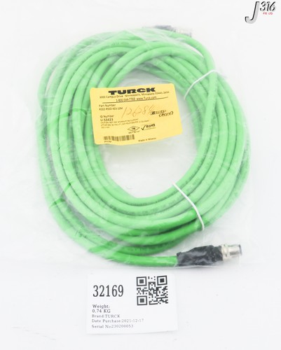 32169 TURCK DOUBLE-ENDED CORDSET, U-53423 (NEW) RSSD RSSD 423-10M | eBay