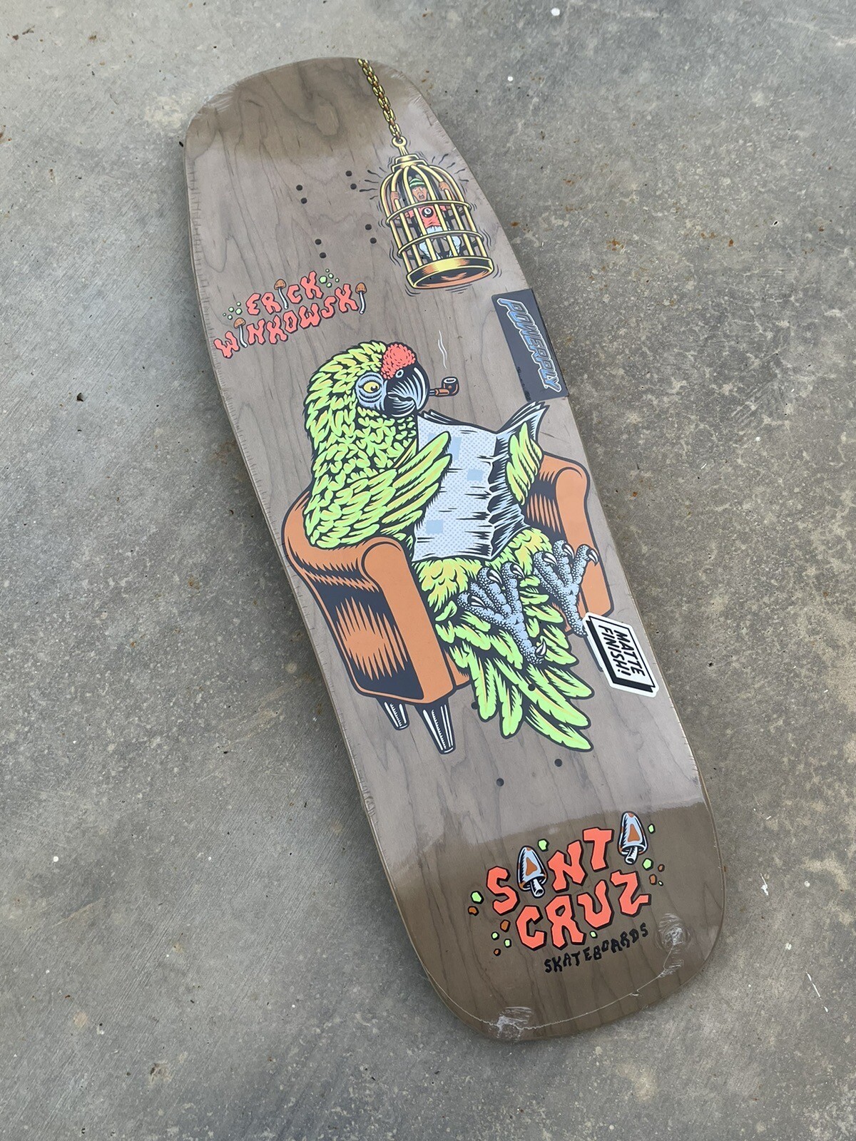 Santa+Cruz+Erick+Winkowski+Birdcage+Shaped+Powerply+Skateboard+Deck for ...