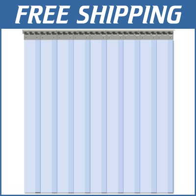 Heavy-Duty 84" x 48" Freezer Strip Curtain - Anti-Scratch PVC for ...
