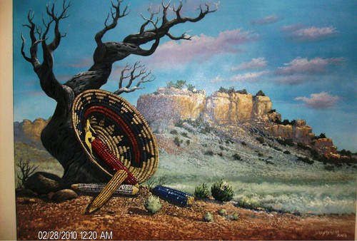 "Cycle of Life" Jerry Salazar Navajo Native American Oil painting 30 ...