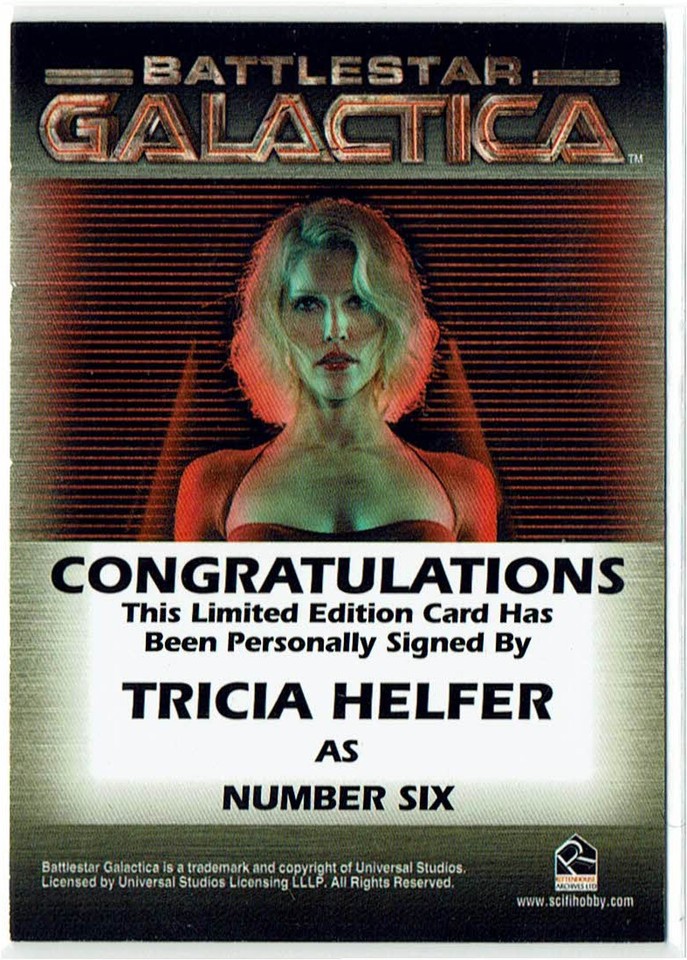 Battlestar Galactica Premiere Edition Autograph Auto Tricia Helfer as ...