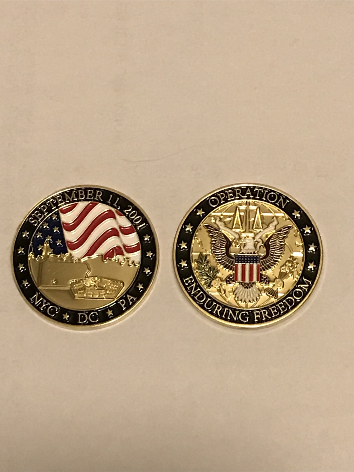 911 World Trade Center Commemorative Coin Operation Enduring Freedom | eBay
