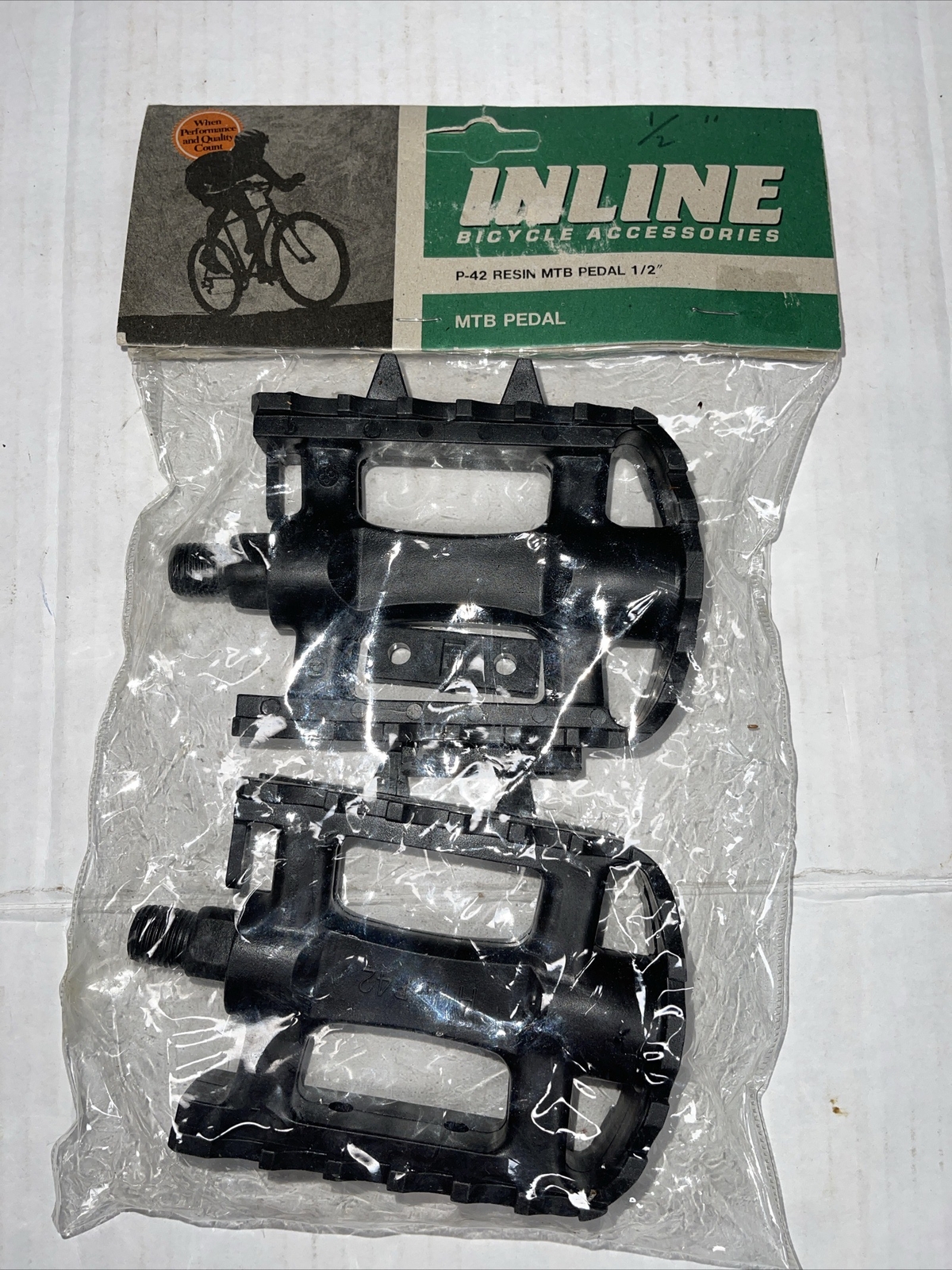 VINTAGE TAIWAN Inline Bicycle Accessories P-42 RESIN MTB PEDAL 1/2" | eBay