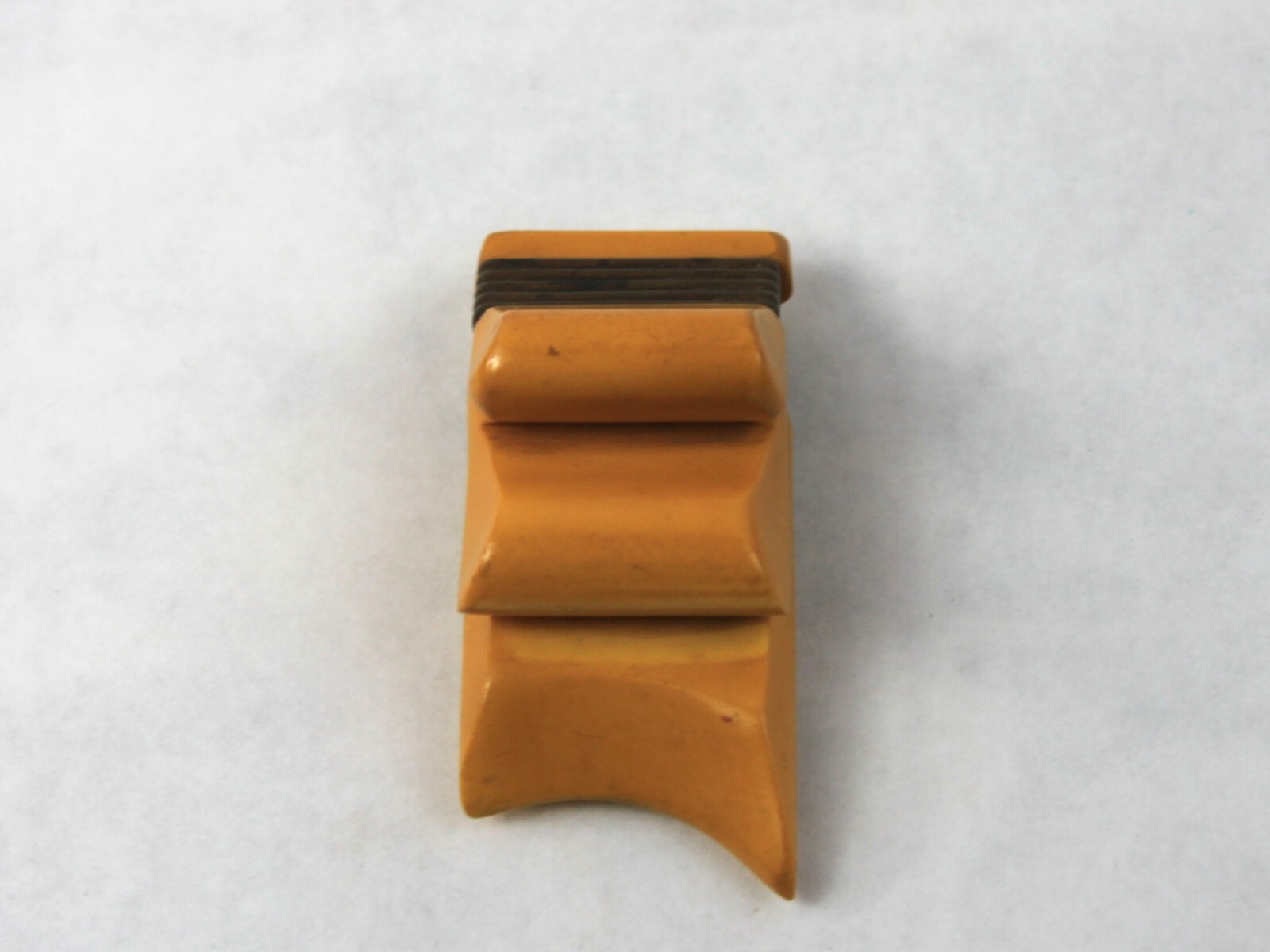 Bakelite Dress Fur Scarf Clip Butterscotch Ribbon | eBay