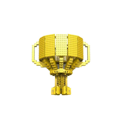Gold Trophy Using Bricks and Liftarms Building Toys Set 390 Pieces MOC ...