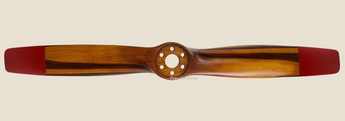 WWI Propeller Laminated Mahogany Wood 49" Red Tips Airplane Aviation ...
