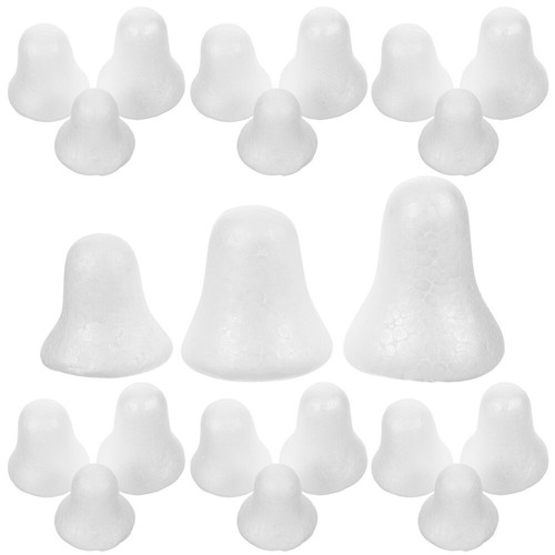 30pcs Blank Foams Bells Unfinished Foams Bell Models DIY Foams Bells ...
