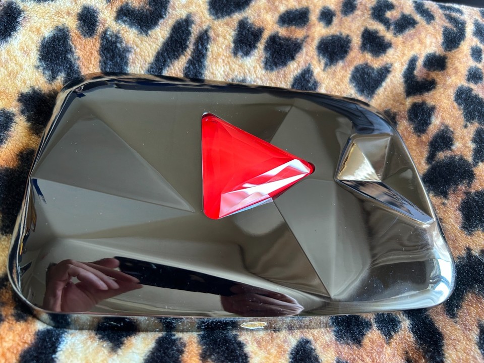 YouTube Red Diamond Play Button 100 million milestone | eBay