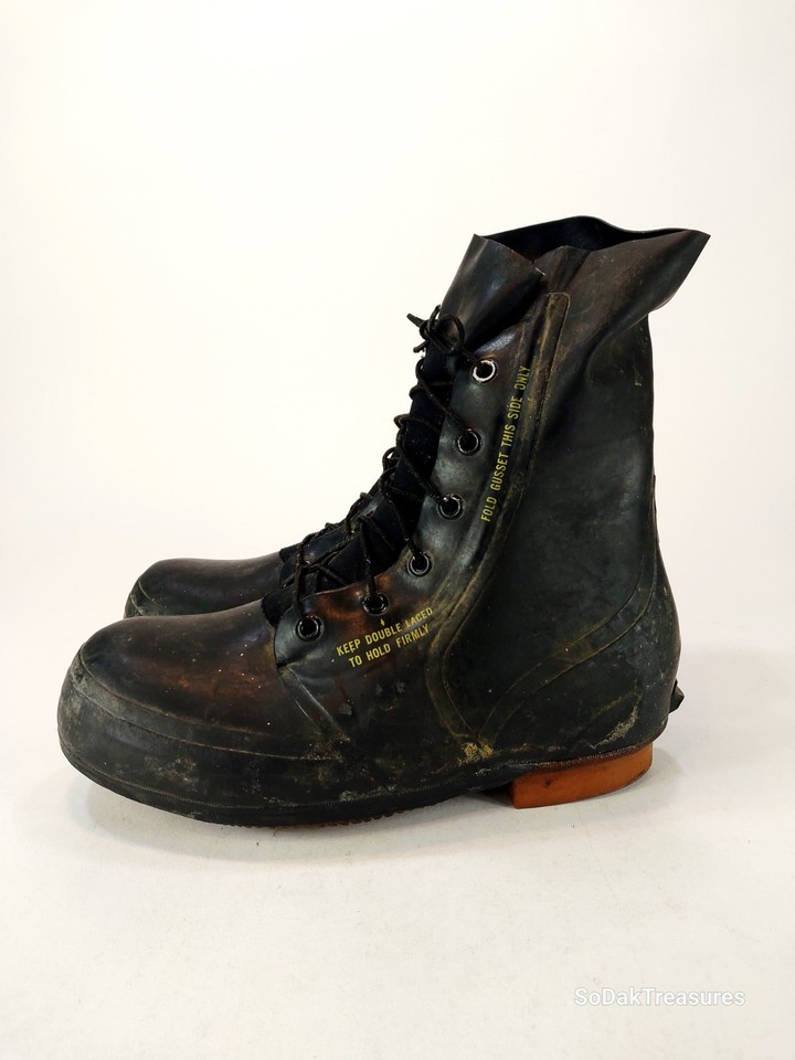 VTG Bata Men's Size 13 Black Airborne Mickey Mouse Extreme Cold Weather ...