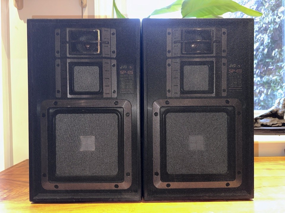 Pair of Retro 90s JVC Speakers SP-E5BK 120 Watt 8 Ohm Tested and Fully ...