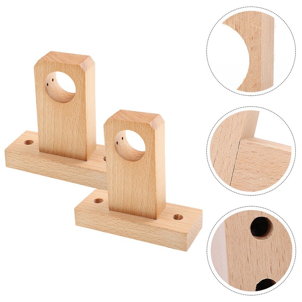 2 Pcs Curtain Brackets for Rod Hooks Wall Center Support Ceiling Rods ...