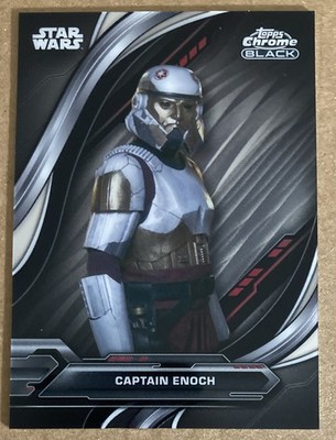 2024 TOPPS STAR WARS CHROME BLACK CAPTAIN ENOCH # 47 BASE CARD | eBay
