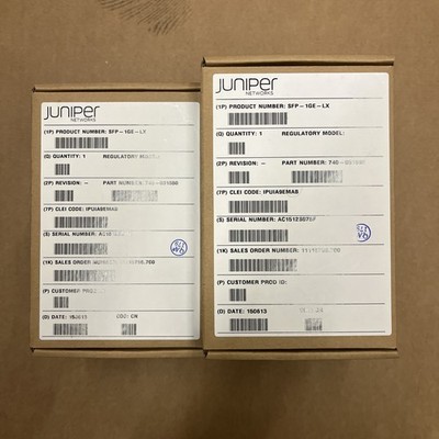 LOT 9 - NEW Juniper SFP-1GE-LX SFP Transceiver 740-031850 | eBay