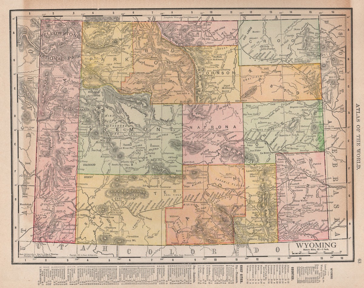 Wyoming State Map