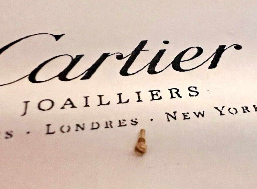 Cartier Screw 18K Yellow Gold SCREW 3.80 mm X 1.20 mm Authentic Swiss ...