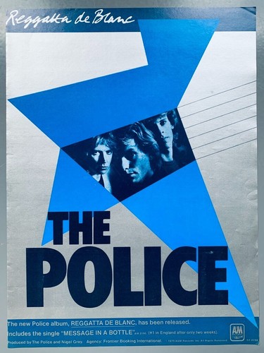 THE POLICE 1979 original POSTER ADVERT REGGATTA DE BLANC Sting | eBay