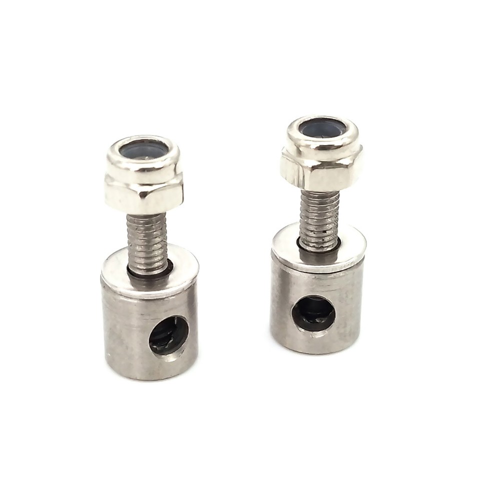 4x 3mm Tie Rod End Linkage Servo Push Rod Adjuster Stopper for RC Boat ...