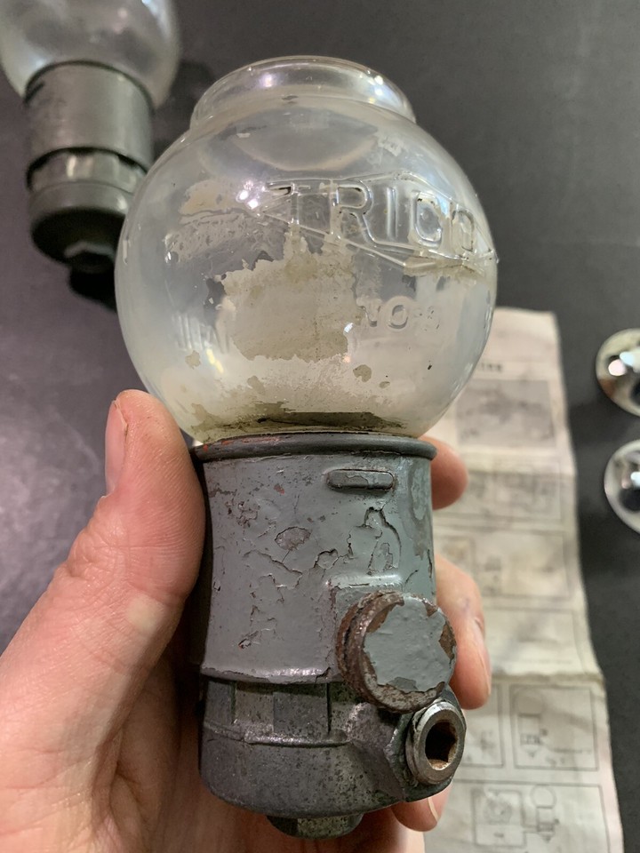 Vintage Original TRICO Glass Opto-Matic Oilers Early Auto Parts Buffalo ...