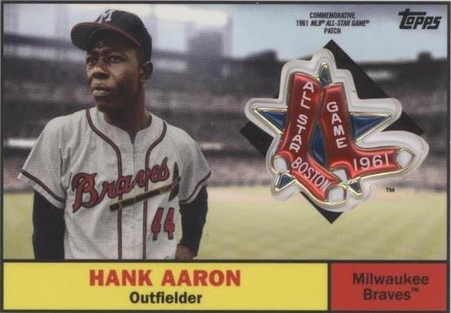 2018 Topps - Mlb All-Star Logo Patches Hank Aaron #ASP-HH for sale ...