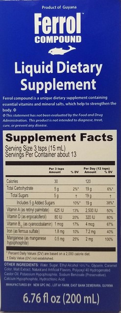 Ferrol Compound, Liquid Dietary Supplement, 2-pack - 200 ml each | eBay