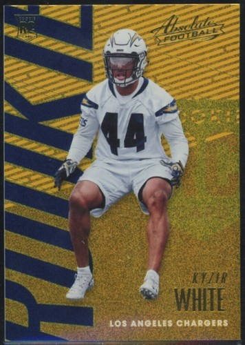 2018 Panini Absolute Kyzir White Rookie Spectrum Gold Chargers Eagles ...