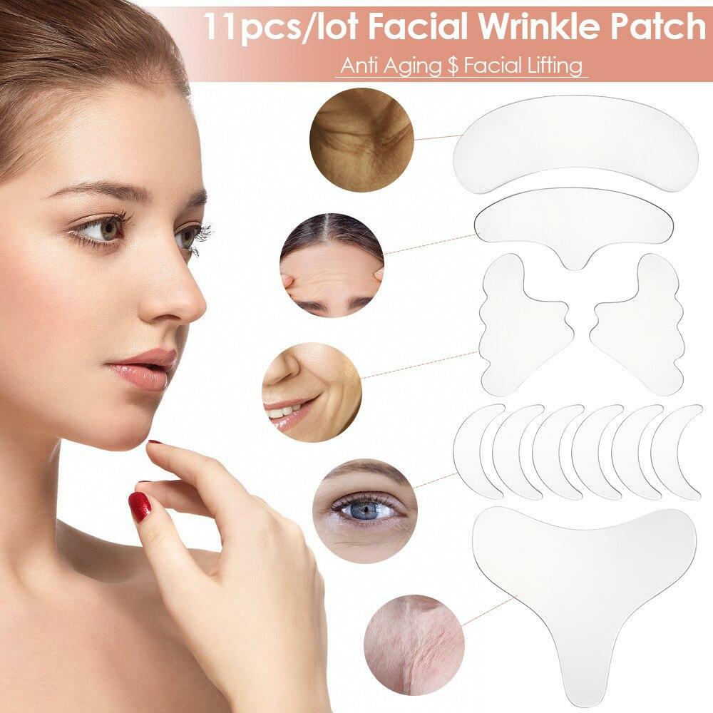 11Pcs Reusable Silicone Wrinkle Removal Stickers | eBay
