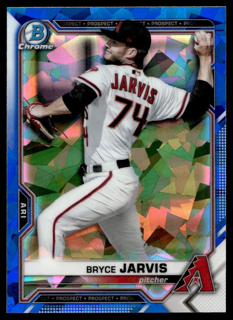 2021 Bowman Chrome Sapphire Bryce Jarvis G63 Arizona Diamondbacks #BCP ...