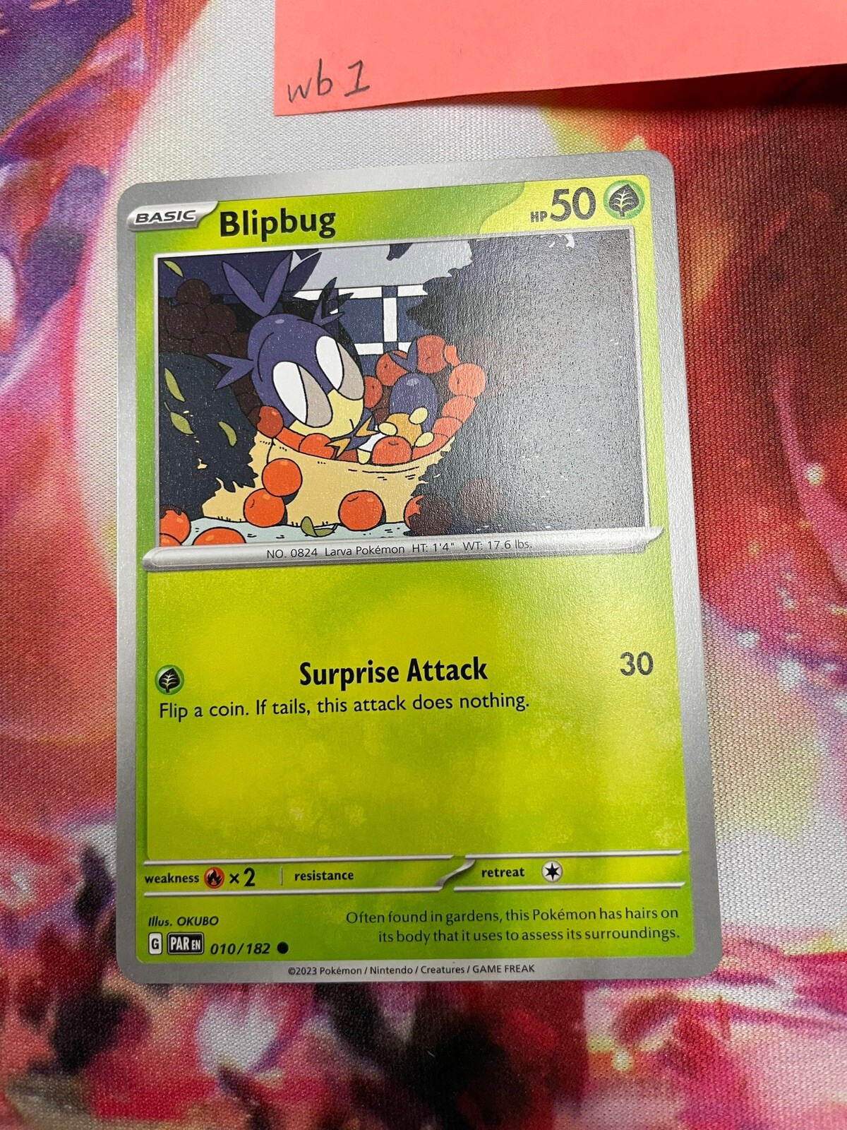 Blipbug Paradox Rift 010/182 Pokemon TCG Card NM/M Regular | eBay