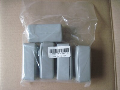 (Qty 10) Vast V801NEOCPGY-10 Safety End Caps, 3-1/4" x 1-5/8", Gray ...