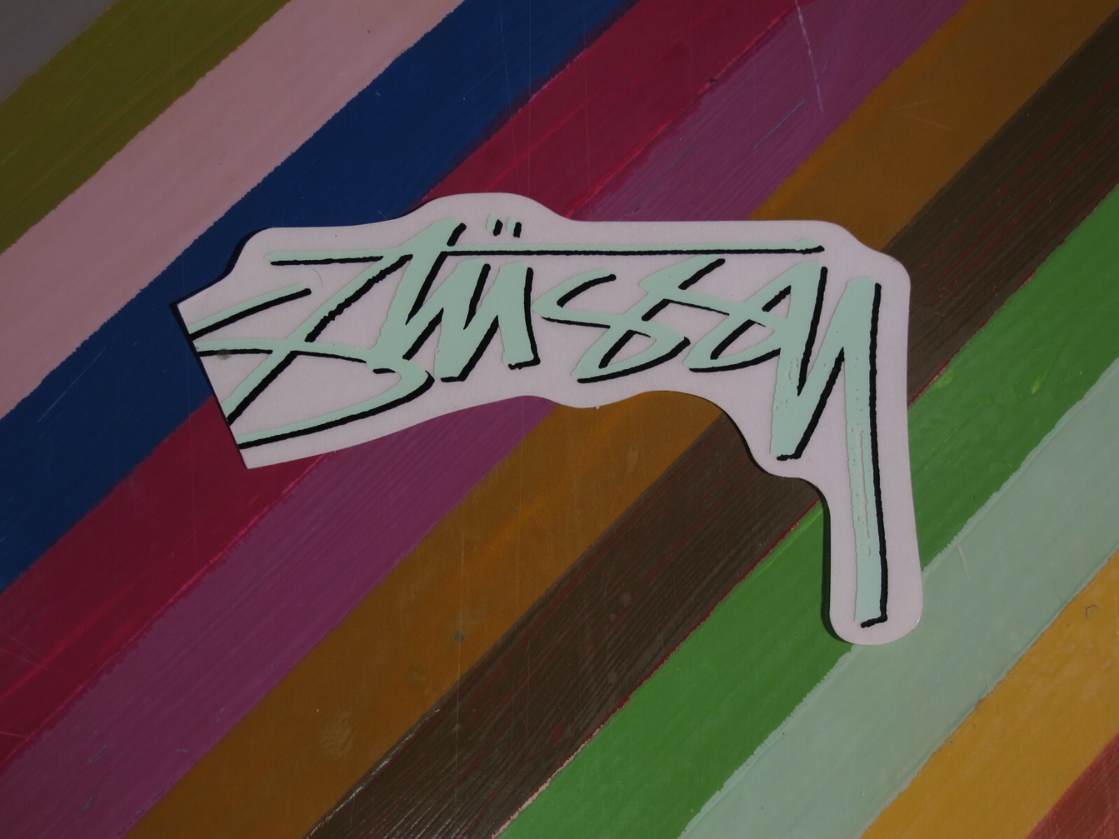 vtg 1990s Stussy skateboards sticker - art and graphics Stussy Tribe | eBay