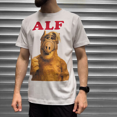 Mens ALF 80's Icon T Shirt Vintage Retro TV No Problem Melmac Funny ...