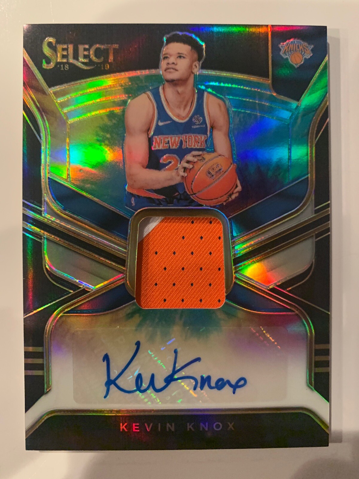 2018-19 Select FOTL Tie Dye Rookie Patch Auto Kevin Knox /25 New York ...