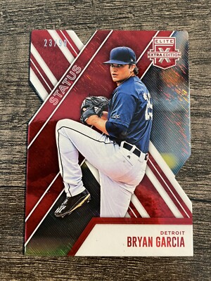 2017 Panini Elite Extra Edition Bryan Garcia Rookie Red Status Die Cut ...