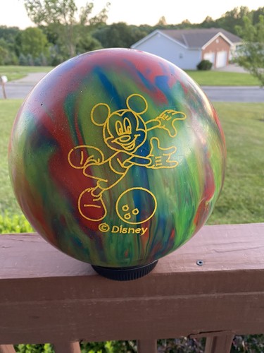 Brunswick Disney Mickey Mouse 8 lbs 14 oz Cosmic Bowling Ball Multi ...