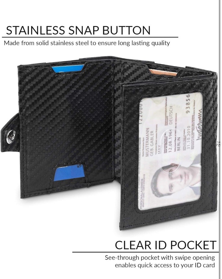 TRAVANDO Swype Slim Wallet for Men Metal RFID Blocking Mens Wallet Card ...