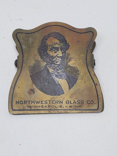 1940s Abe Lincoln CLIP Northwestern Glass Co Brin Glass Minneapolis ...