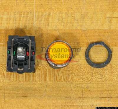 Schneider Telemecanique XB5AW35B5 Push Button, Yellow, LED, NEW! | eBay