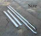 4Pcs Chrome Side Skirt Door Side Line Sill Garnish Body Molding Trim ...