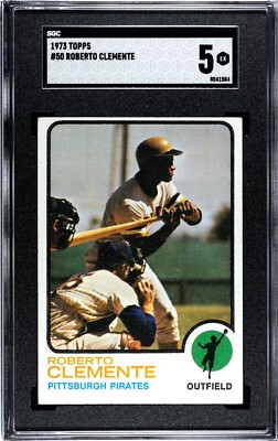 1973 Topps ROBERTO CLEMENTE Pittsburgh Pirates #50 SGC 5 EX Condition ...