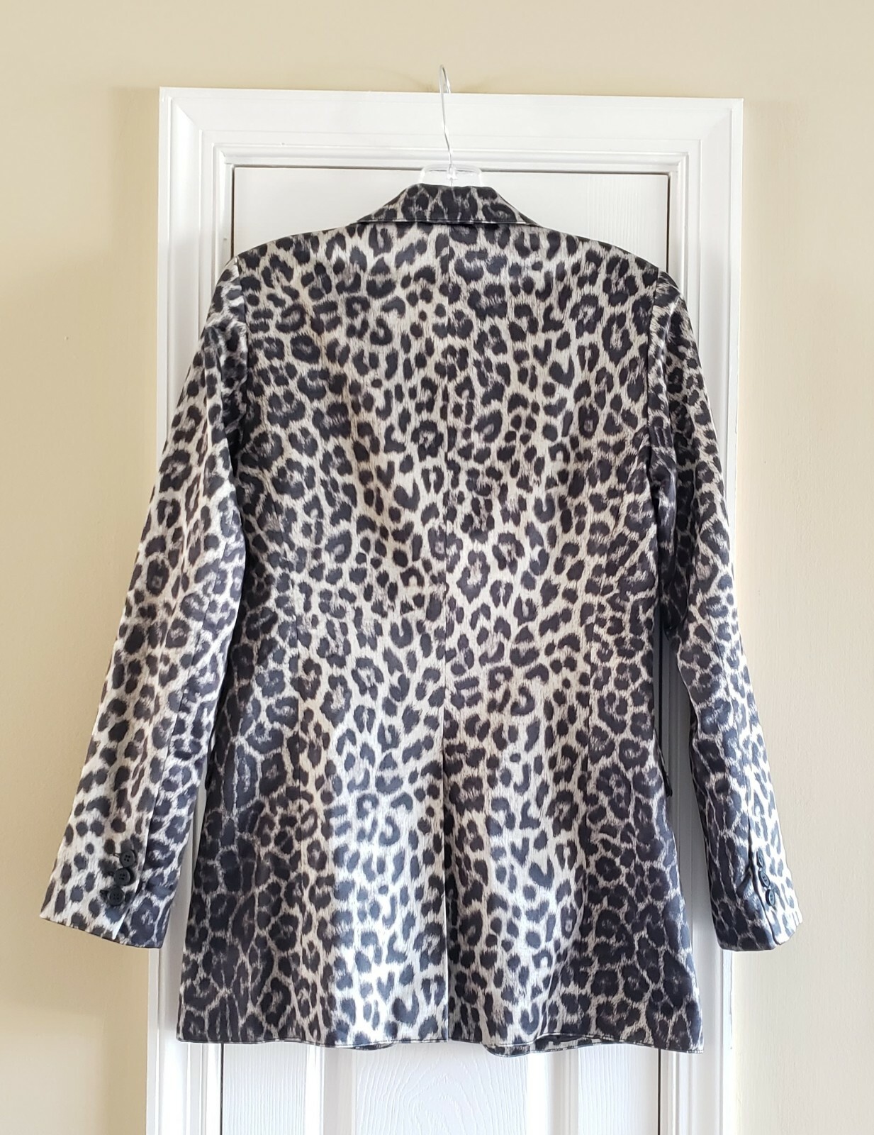 $695 Smythe Sateen Leopard Print Boyfriend Blazer (Size 6) | eBay