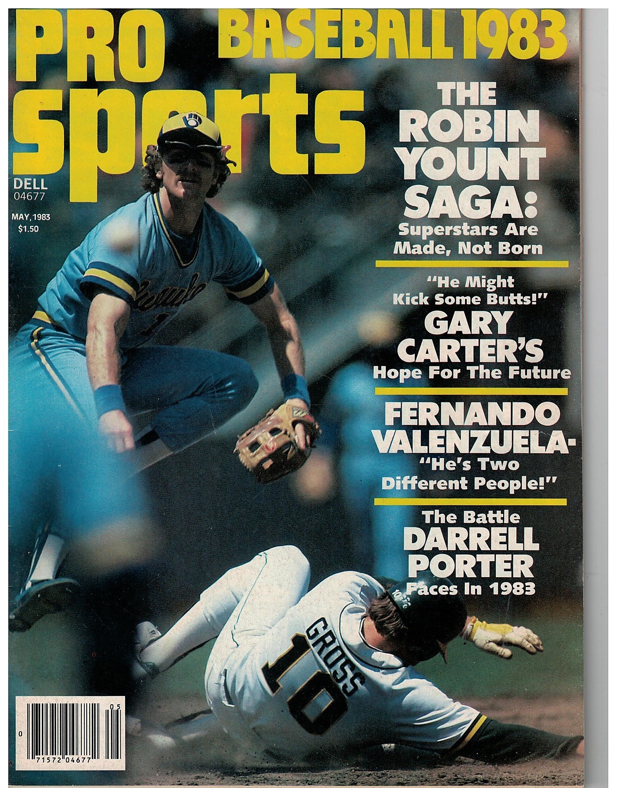 May 1983 Pro Sports Magazine Milwaukee Brewer's Robin Yount Cover | eBay