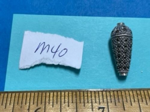 Sterling Silver and Marcasite Bead Finding - Barrel - M4 - 7x20 mm ...