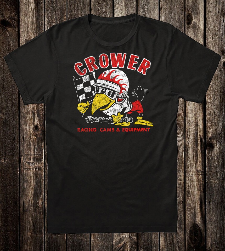 Retro Hot Rod Tee T Shirt Speed Shop Drag Race Racing Crower Racing ...
