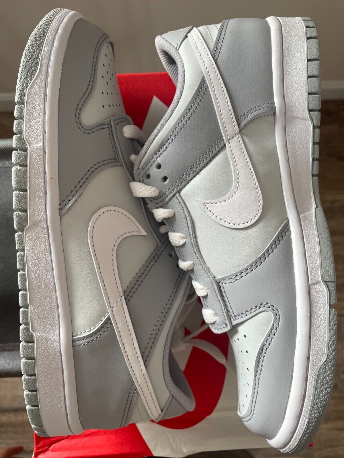 BRAND NEW Nike Dunk Low Two-Toned Grey GS Sizes - FAST SHIP | eBay
