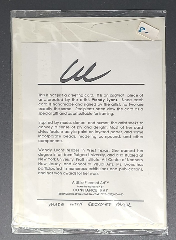 Constance Kay - A Little Piece Of Art - Wendy Lyons | eBay